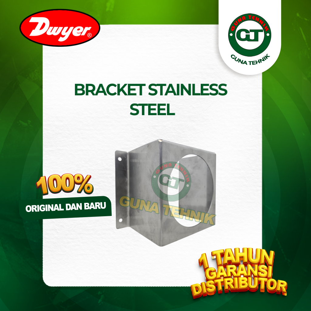 Mounting Bracket Magnehelic Stainless Steel 304 - Guna Tehnik