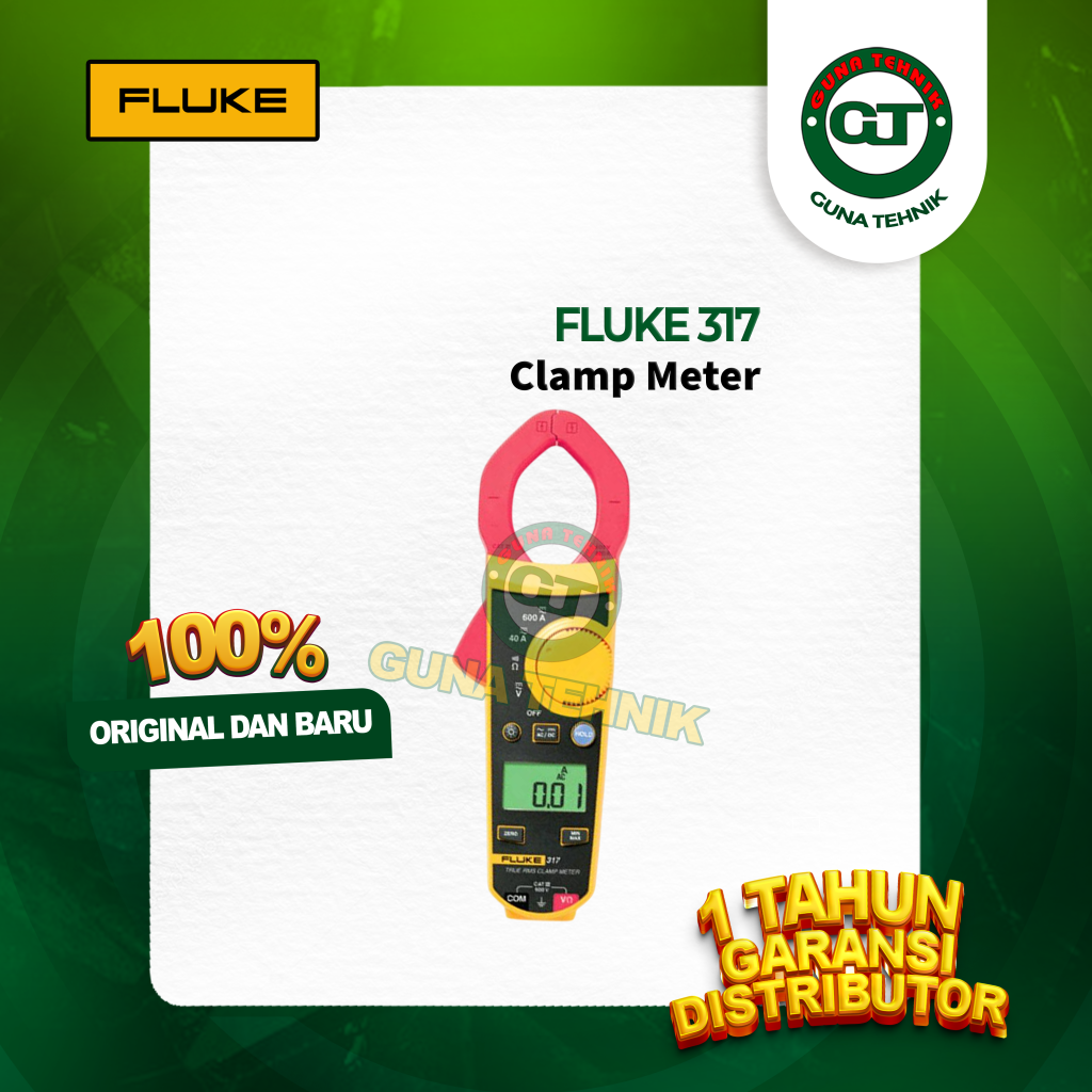 FLUKE 317 True-RMS AC/DC Clamp Meter - Guna Tehnik